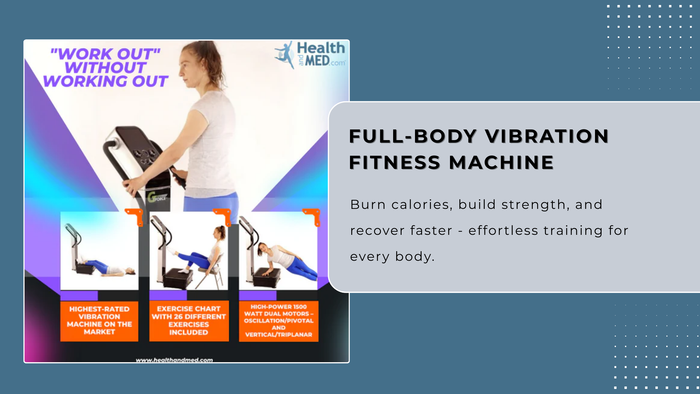 Top Full Body Vibration Fitness & Vibra Therapy Machines